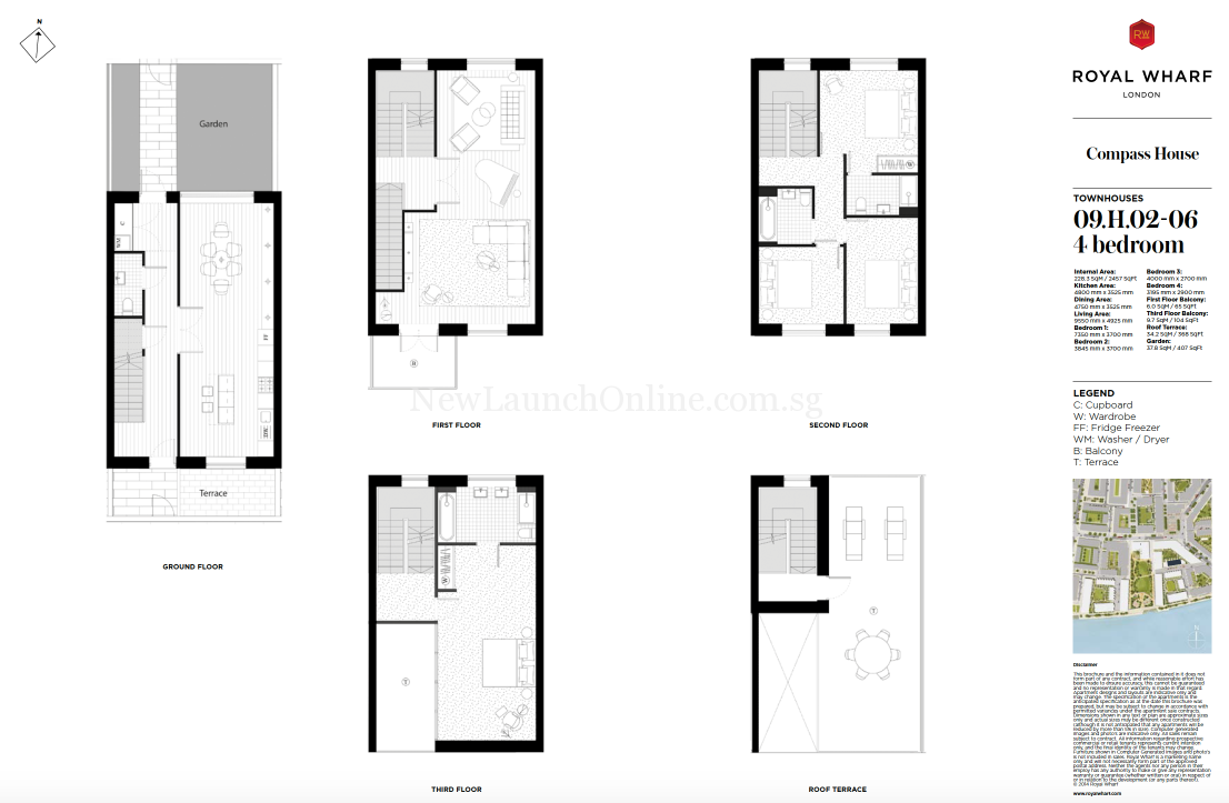 London Townhomes Floor Plans London Apartment: 2 Bedroom Duplex