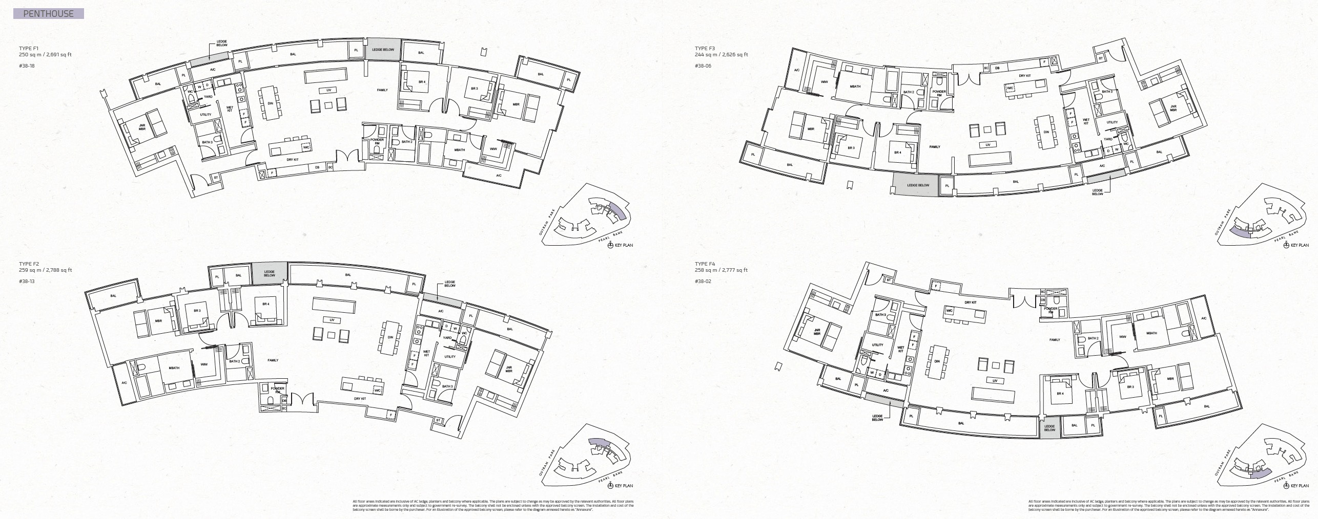 One Pearl Bank floor plan – Penthouse | NewLaunchOnline.com.sg
