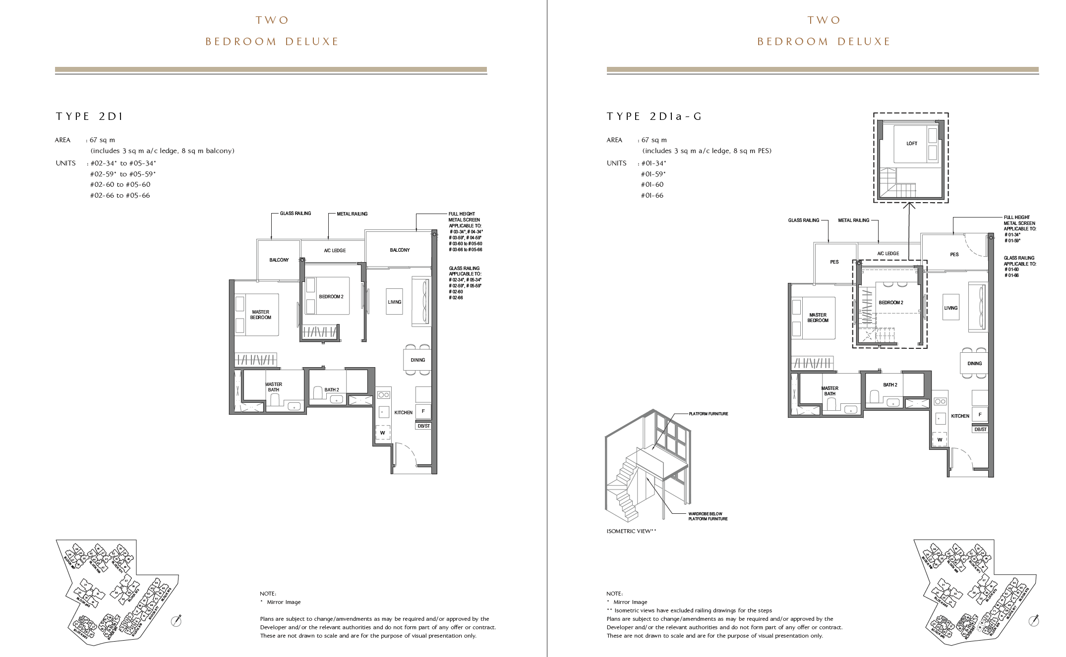 Parc Komo floor plan 2 bedroom deluxe | NewLaunchOnline.com.sg