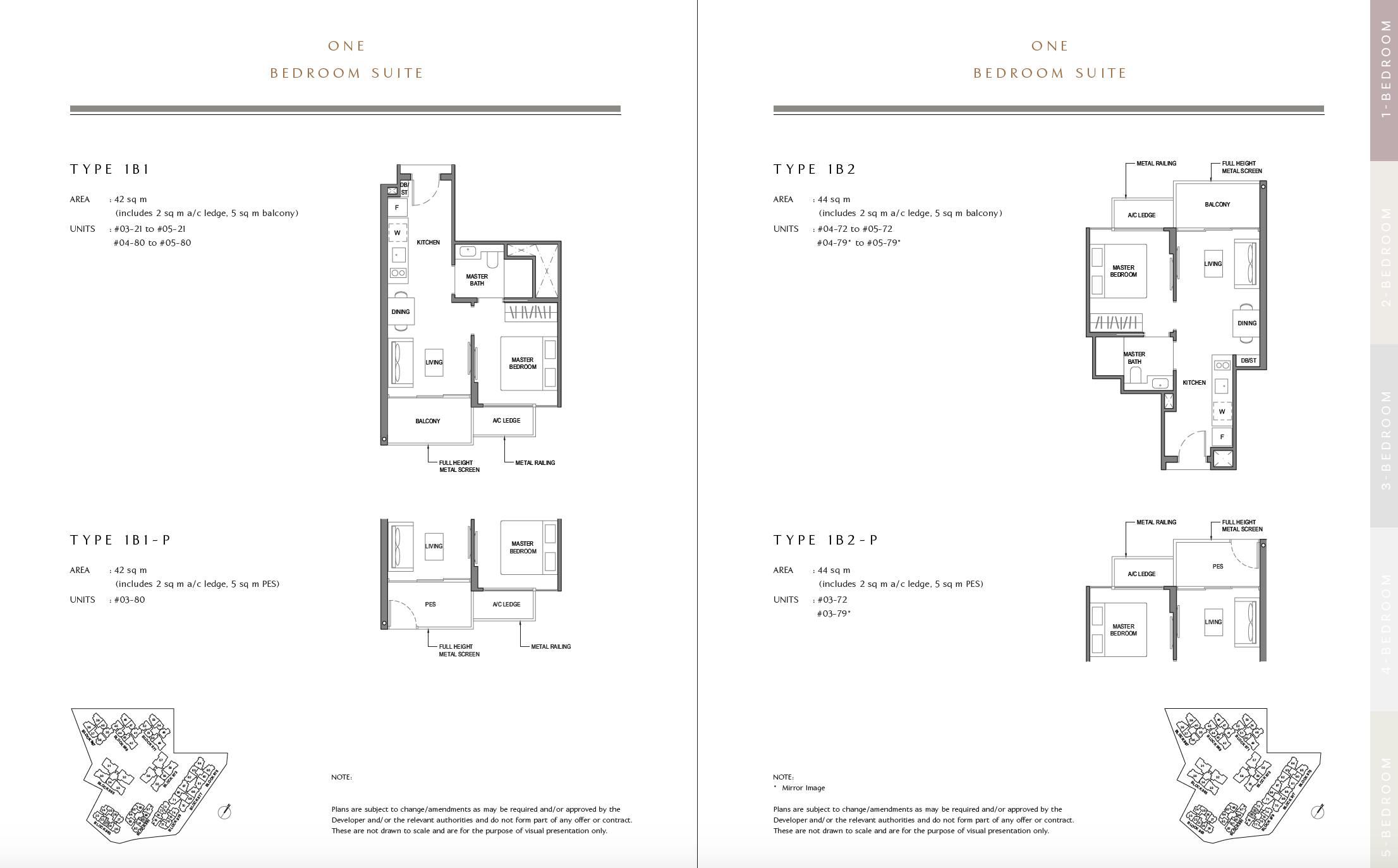 Parc Komo floor plan one bedroom suite | NewLaunchOnline.com.sg